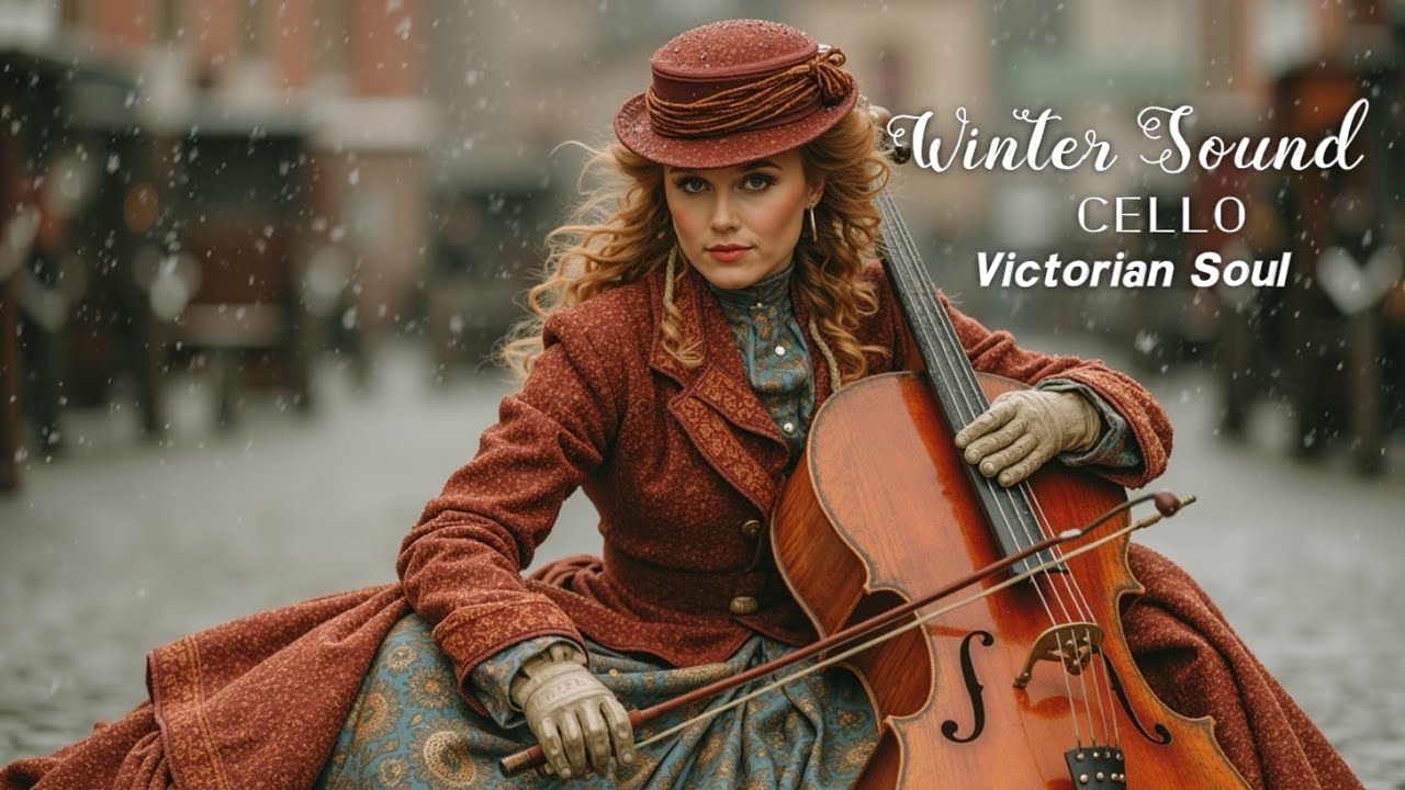 Victorian Winter Cello Music - Soulful Street Performance in Snowy ...