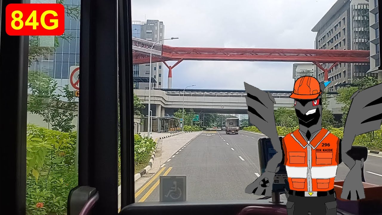Go Ahead SG Bus Service 84G 外回り 全区間前面展望 ポンゴル臨時バスターミナル - ポンゴル海岸住宅団地 (北ポン ...