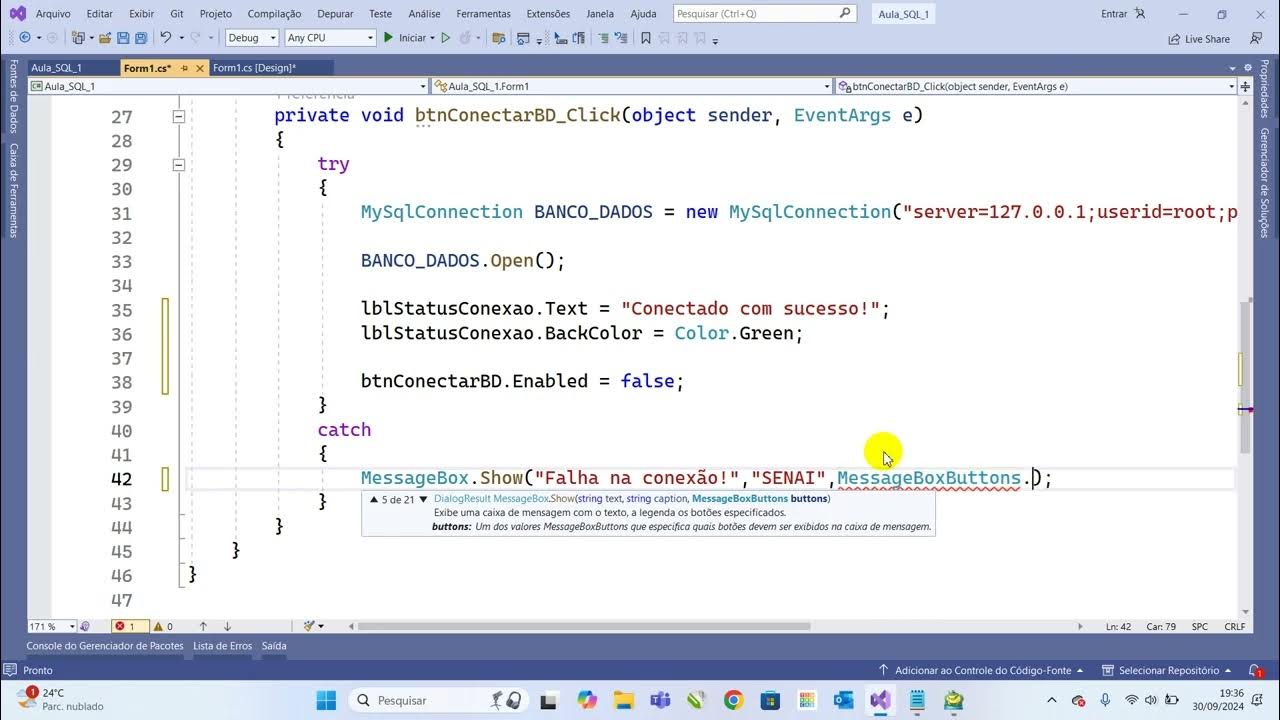 Criando um projeto com C# e MYSQL - Parte 2 - YouTube