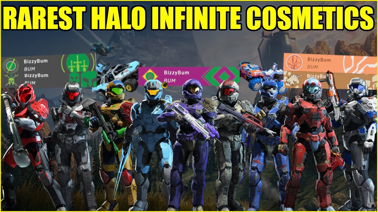 The RAREST Halo Infinite Cosmetics - BIGGEST SHOWCASE! - YouTube