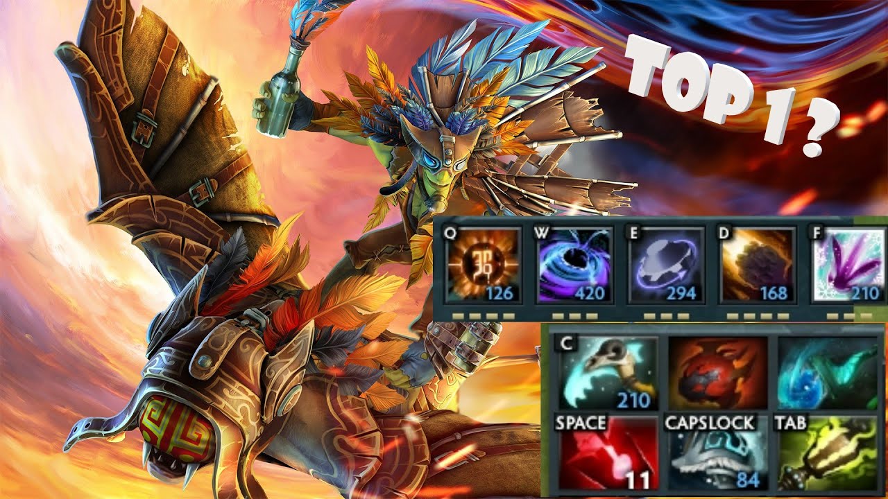 DOTA 2 | CUSTOM HERO CHAOS | BATRIDER TOP 1| REFRESH AND BLACKHOLE ...