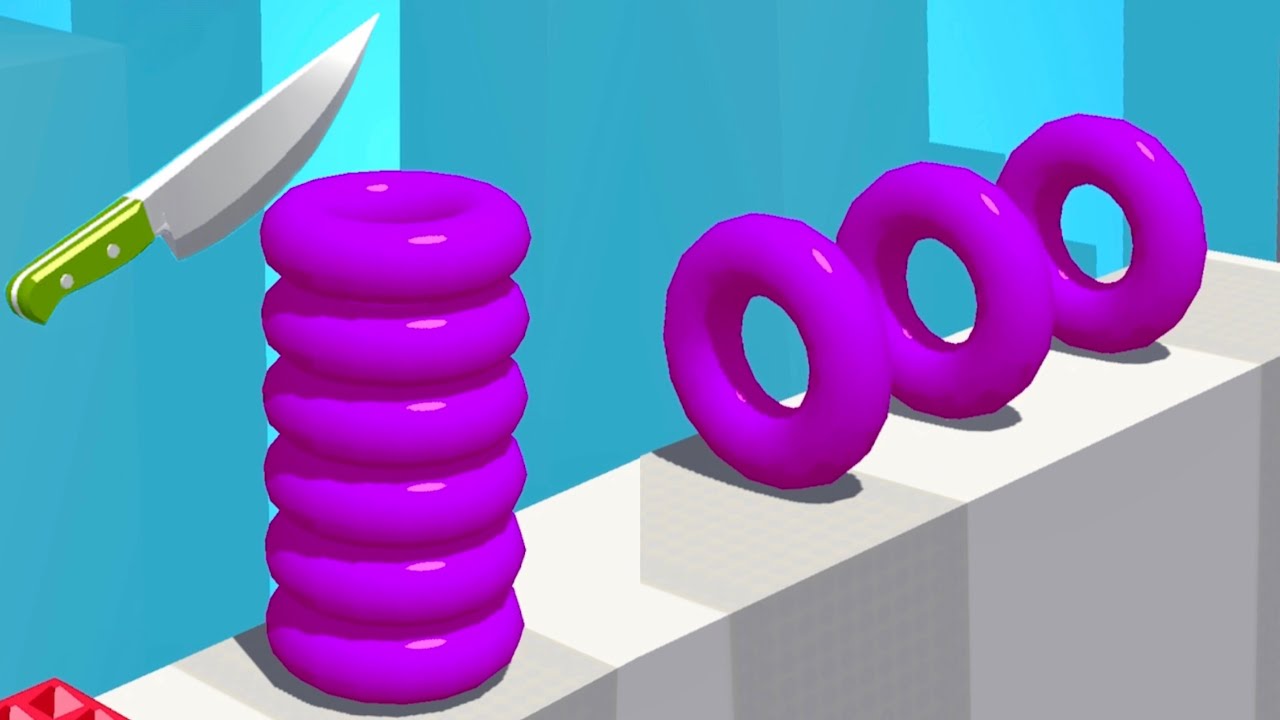 Slice it all! Very satisfying and relaxing slicing game - YouTube