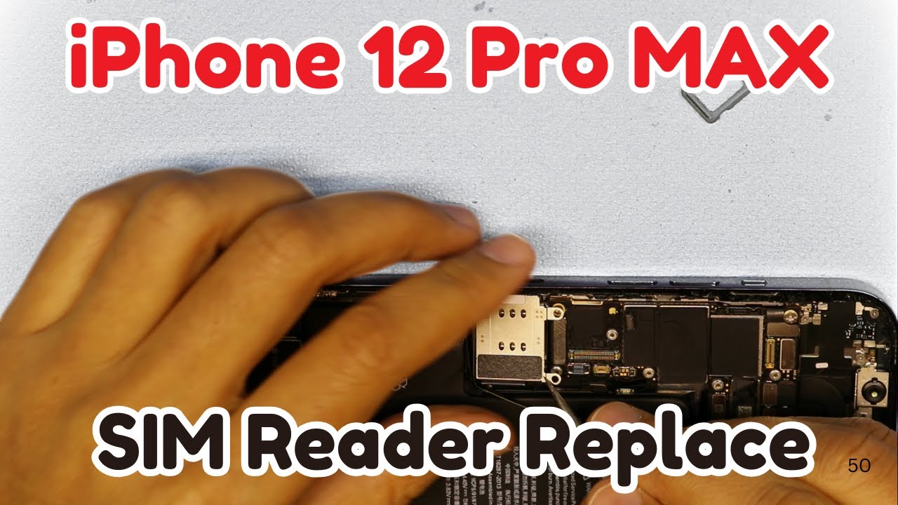 iPhone 12 Pro MAX SIM Reader Replace | SIM Slot Replace | SIM Tray ...