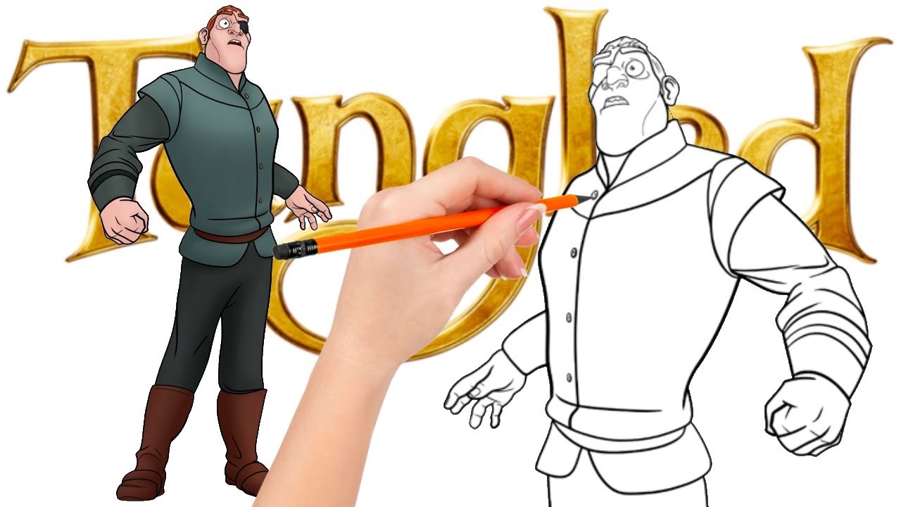 How to draw Patchy of the Stabbington Brothers - Tangled - YouTube