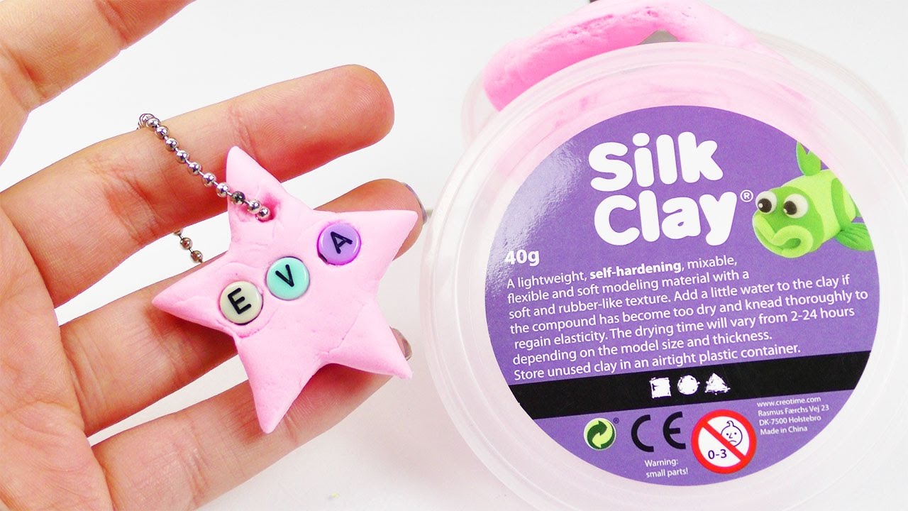 Schlüsselanhänger mit NAMEN aus Silk Clay | DIY Idee als Geschenk ...