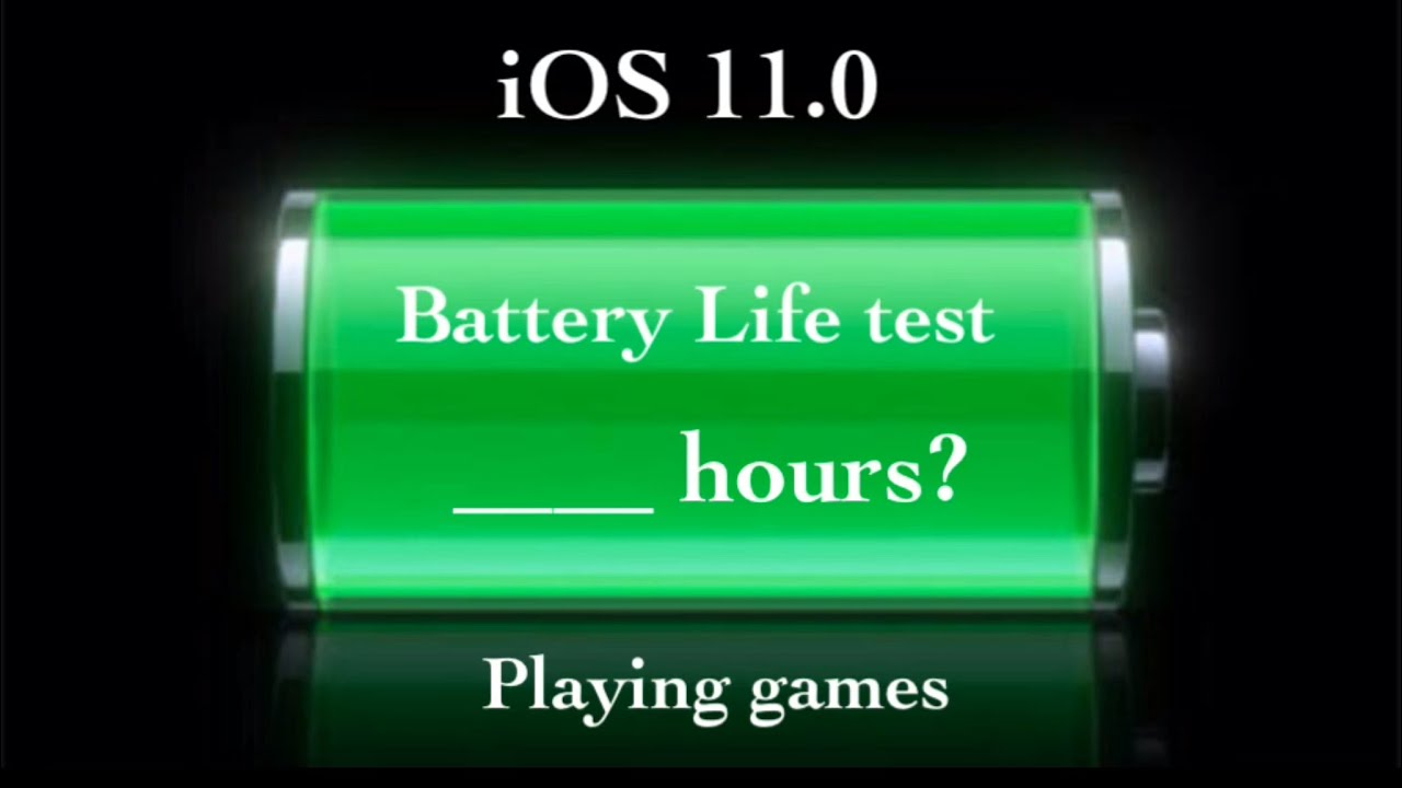 iPhone 5s - iOS 11 Battery Life test playing games (from 100%-0% ...