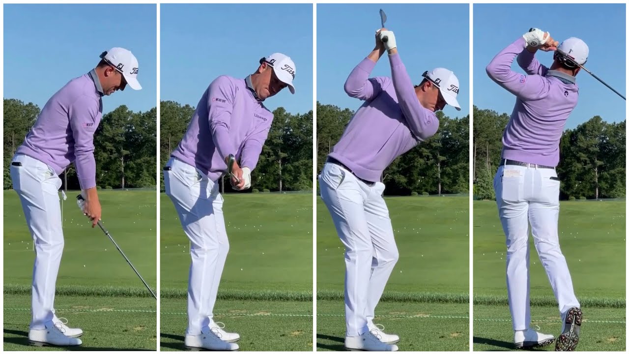 Justin Thomas Practice Range At Quail Hollow Check Swing Sequence and ...
