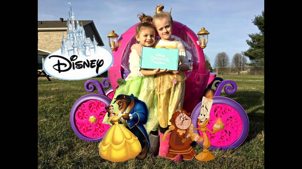 Princess Carriage Ride On Powerwheels FUN! Surprise Package from DISNEY ...