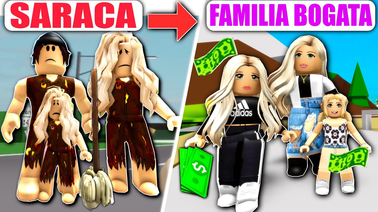 SARACA SUNT ADOPTATA DE O FAMILIE BOGATA (BROOKHAVEN ROBLOX) - YouTube