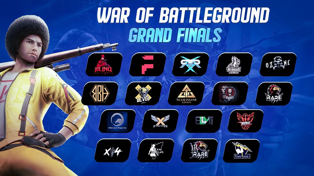 WAR OF BATTLE GROUNDS season 1 FINALS day 2 #RSR #ESPORTS #killercode # ...