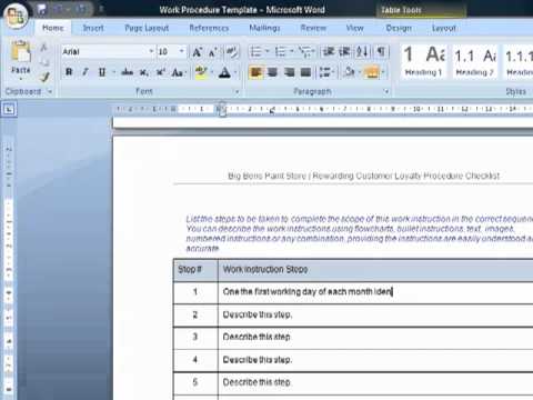 How To Create A Procedure Checklist - YouTube