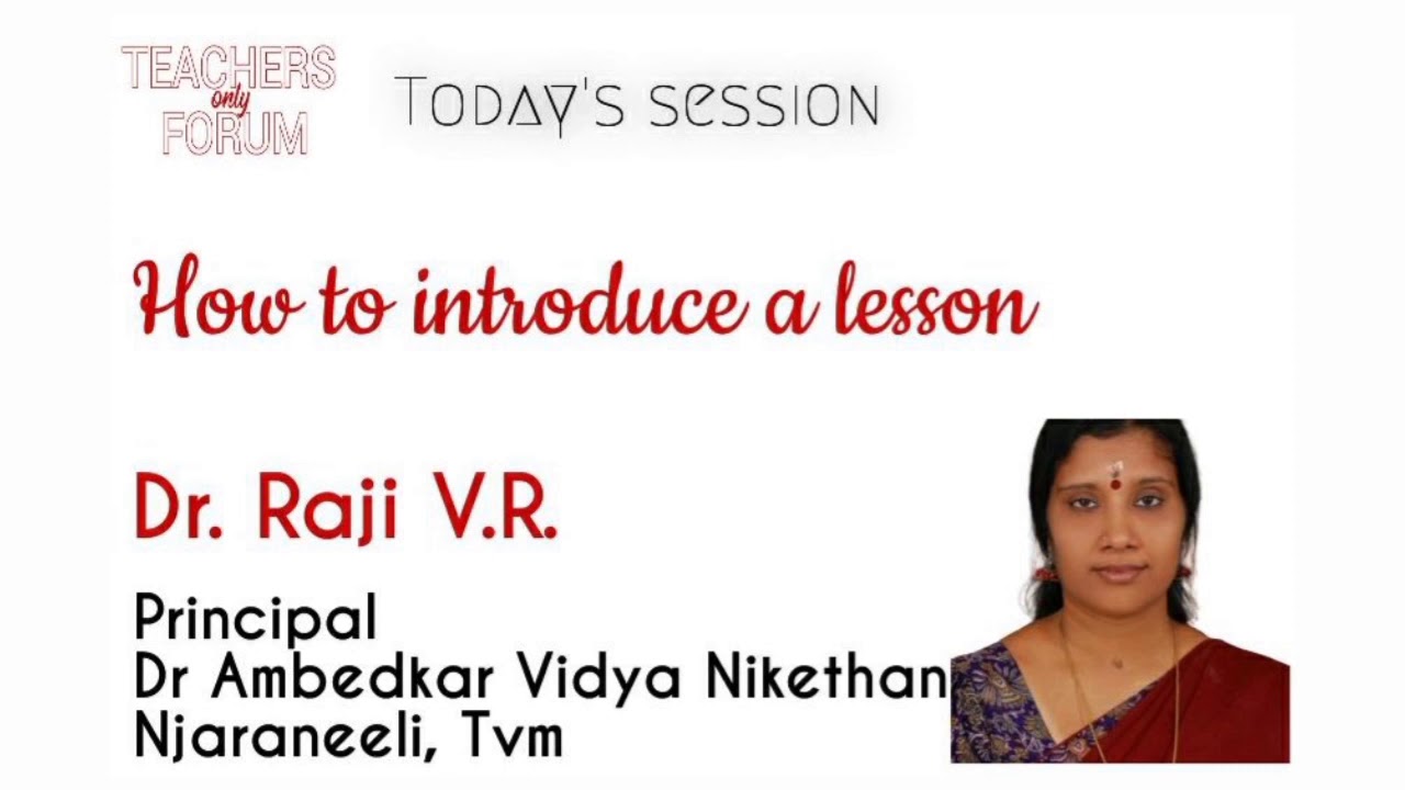 How to introduce a lesson??? - YouTube
