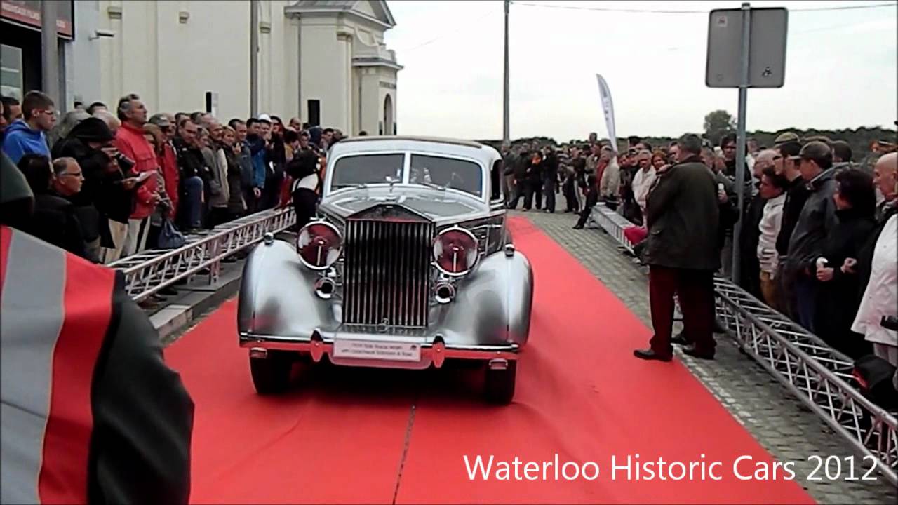 Waterloo Historic Cars 2012 - Défilé du Concours d'Élégance - YouTube