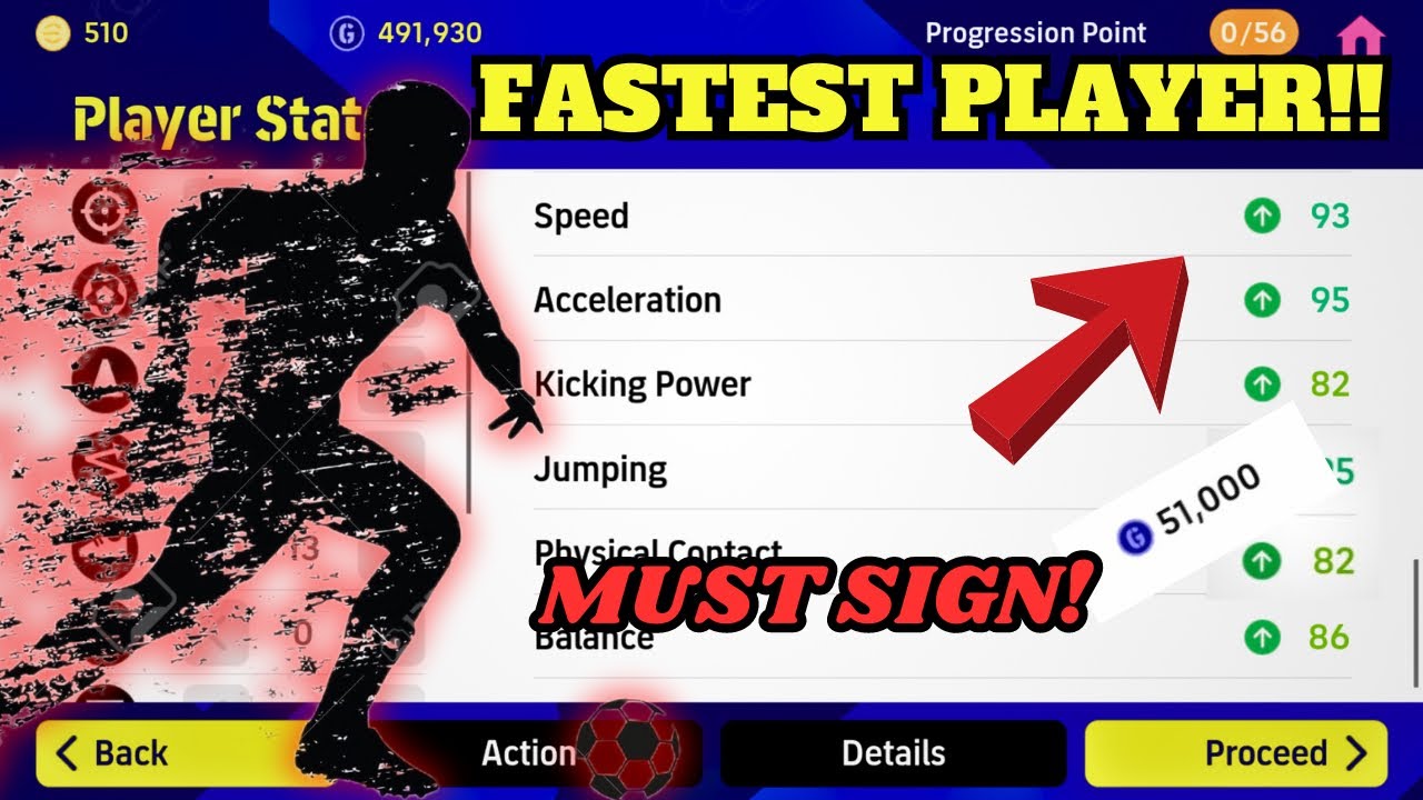 50000 GP ONLY!!!Most fastest LWF player in efootball 2023 | best ...