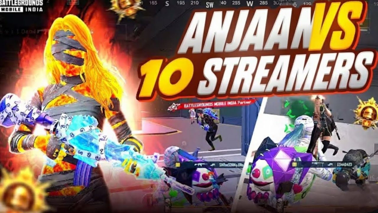 10 Streamers Fights Against ME | Ajaan vs Streamers | BGMI - YouTube