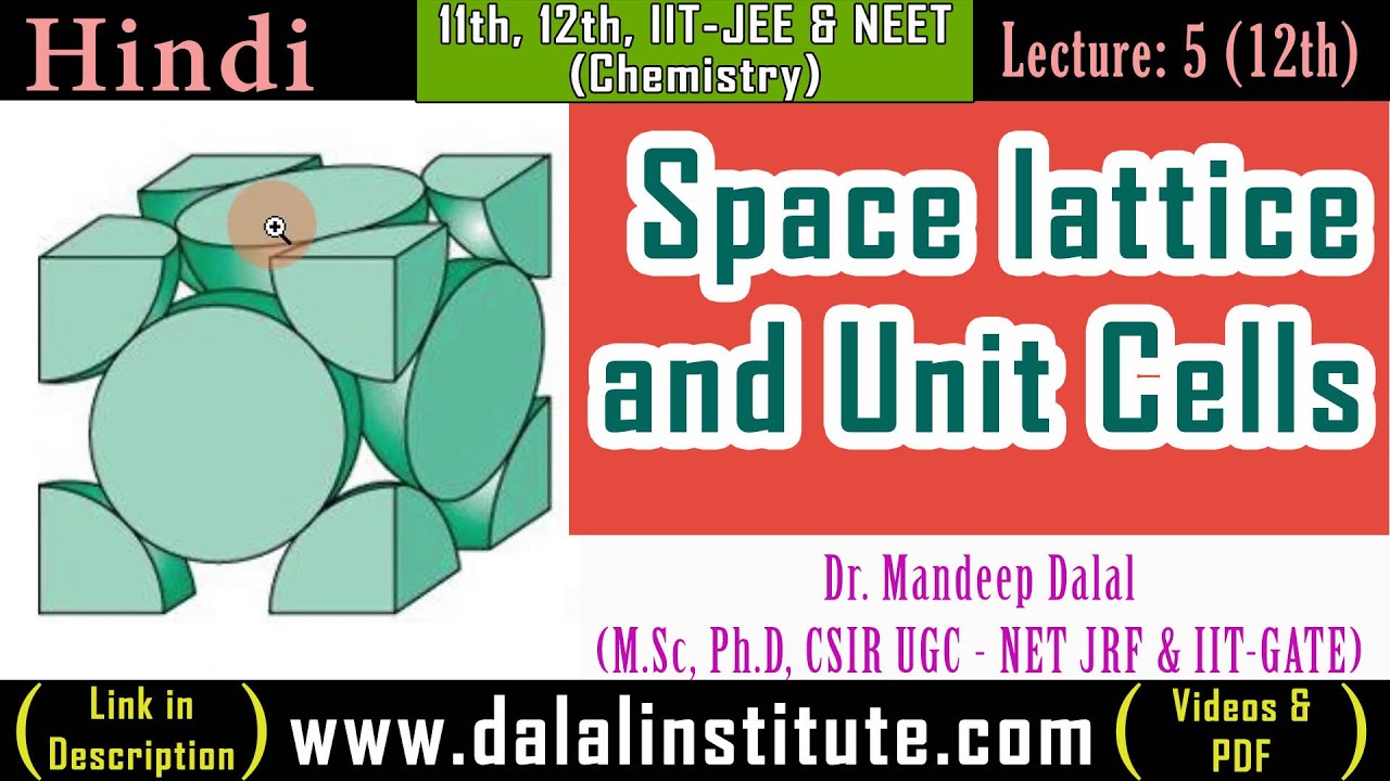 Space lattice and Unit Cells | Class 12th | Lecture 5 - YouTube