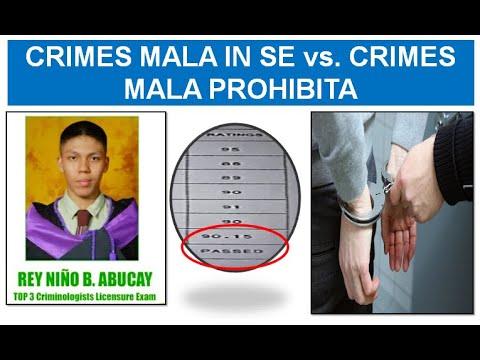 Crimes MALA INSE vs MALA PROHIBITA - YouTube