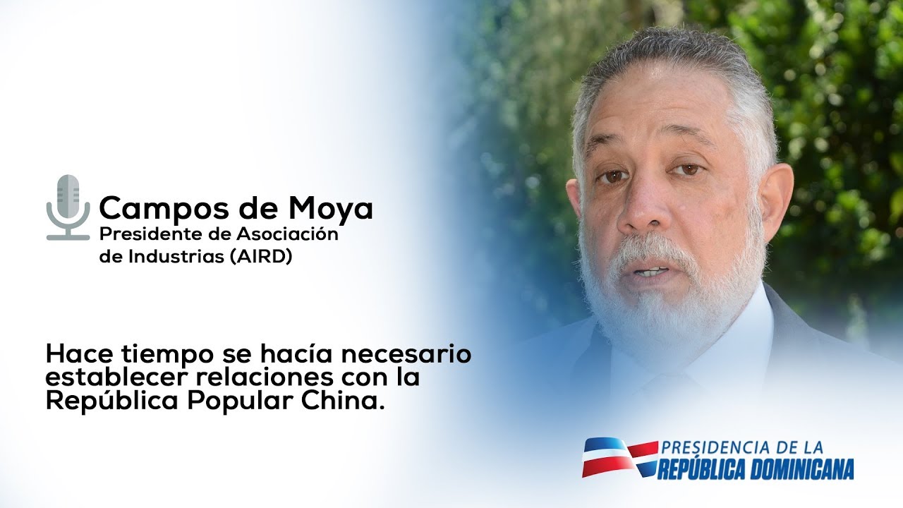 Campos de Moya sobre relaciones RD-China - YouTube