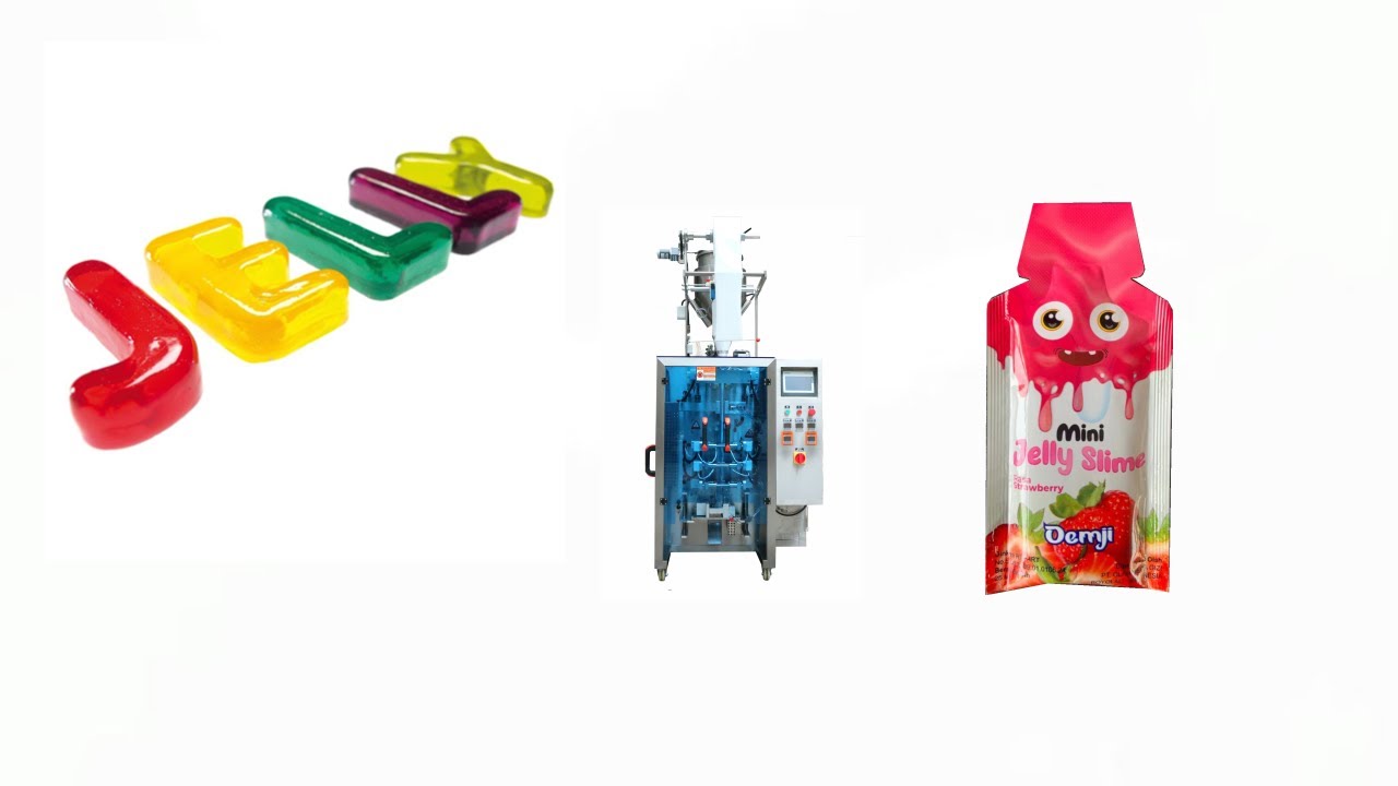 Jelly sachet form filling sealing packaging machine | jelly pouch ...