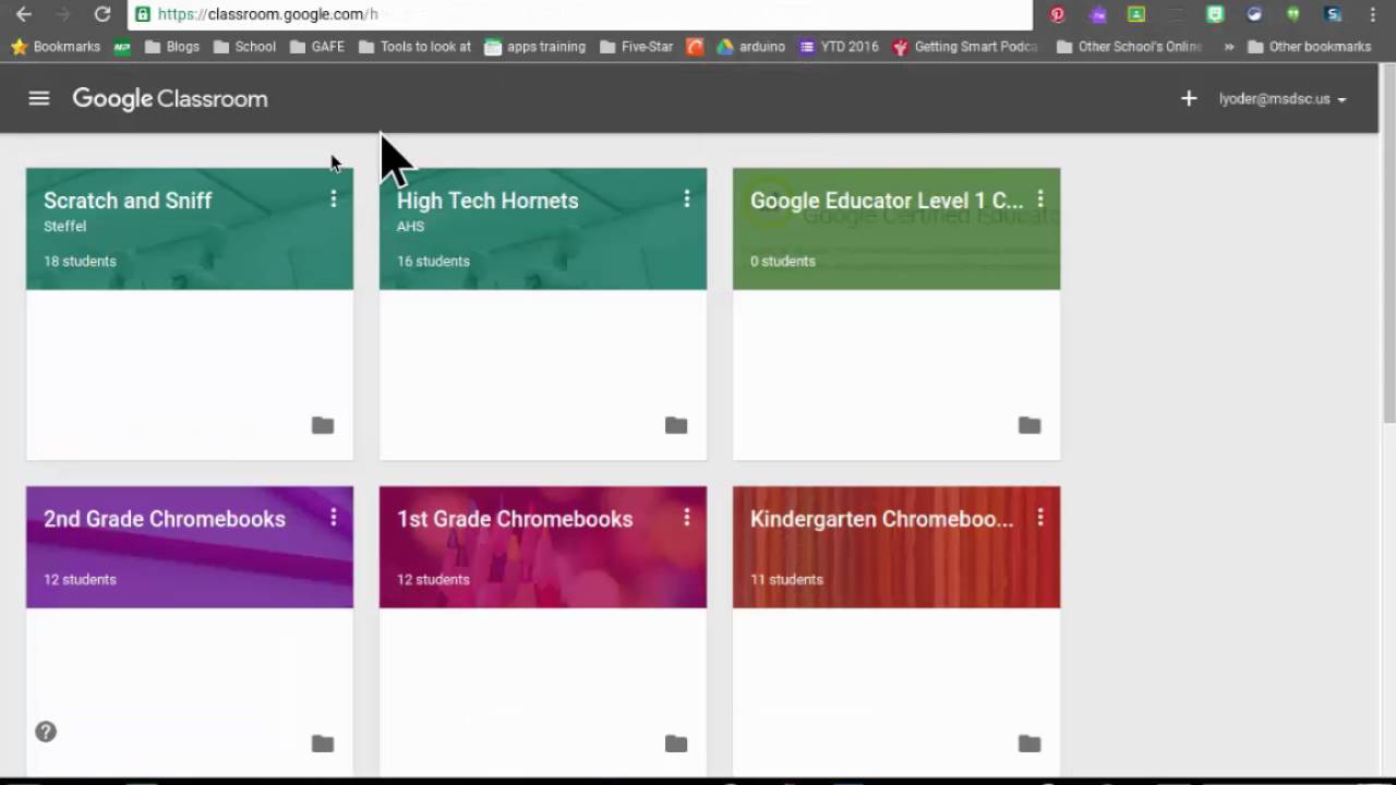 Share to Classroom and Hyperdocs - YouTube