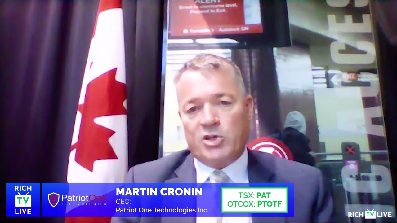 Patriot One Technologies CEO Martin Cronin (TSX:PAT) (OTCQX:PTOTF ...