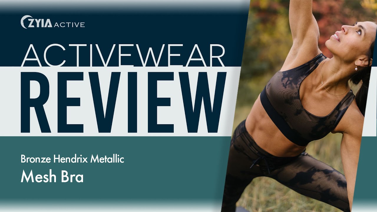 Activewear Review: Bronze Hendrix Metallic Mesh Bra #2008 - YouTube