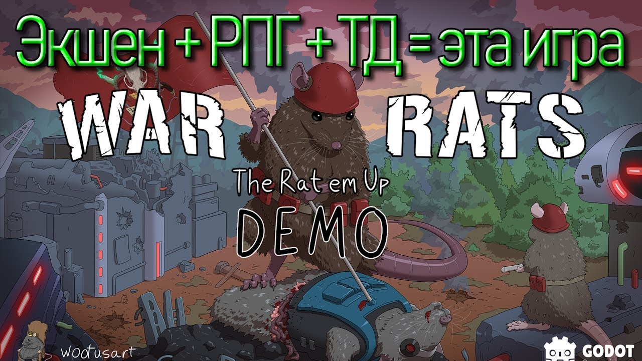 Поиграли в DEMO игры WAR RATS: The Rat em Up | Let's play - YouTube