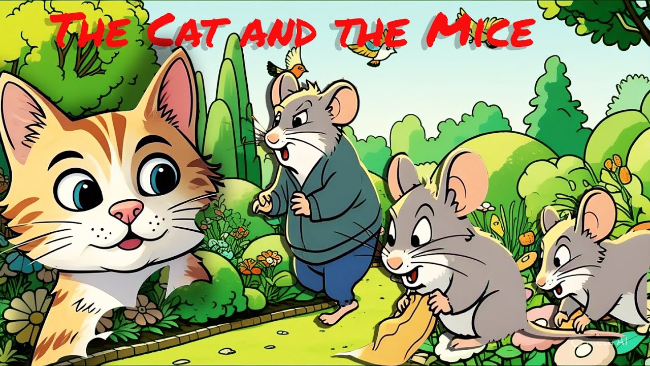 "The Clever Cat & The Cautious Mice 🐭 | Moral Story for Kids | Animated ...
