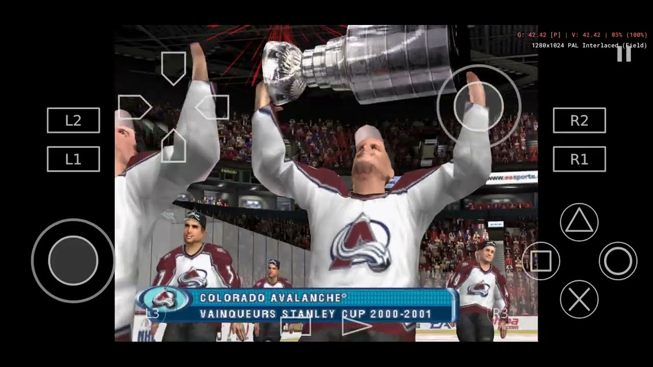 NHL 2001 PS2 Stanley Cup Celebration - YouTube
