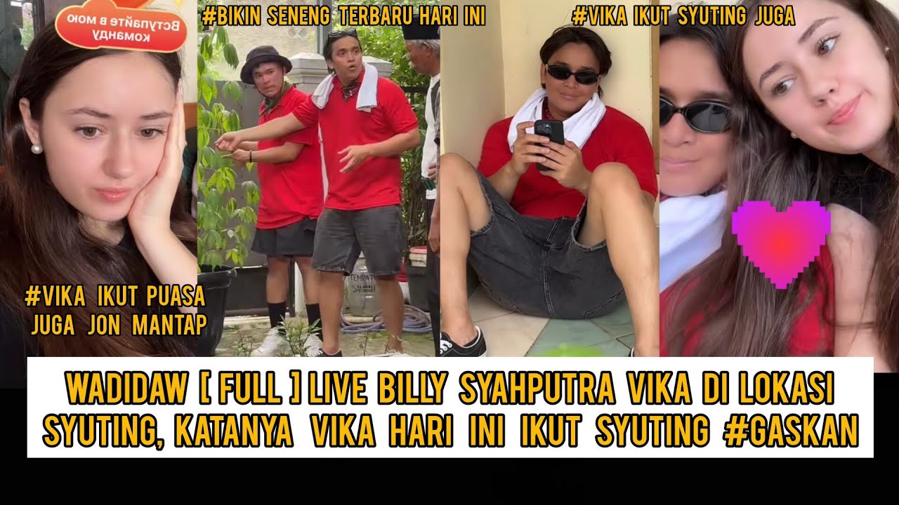 Wadidaw😁full live billy syahputra vika di lokasi syuting,katanya vika ...