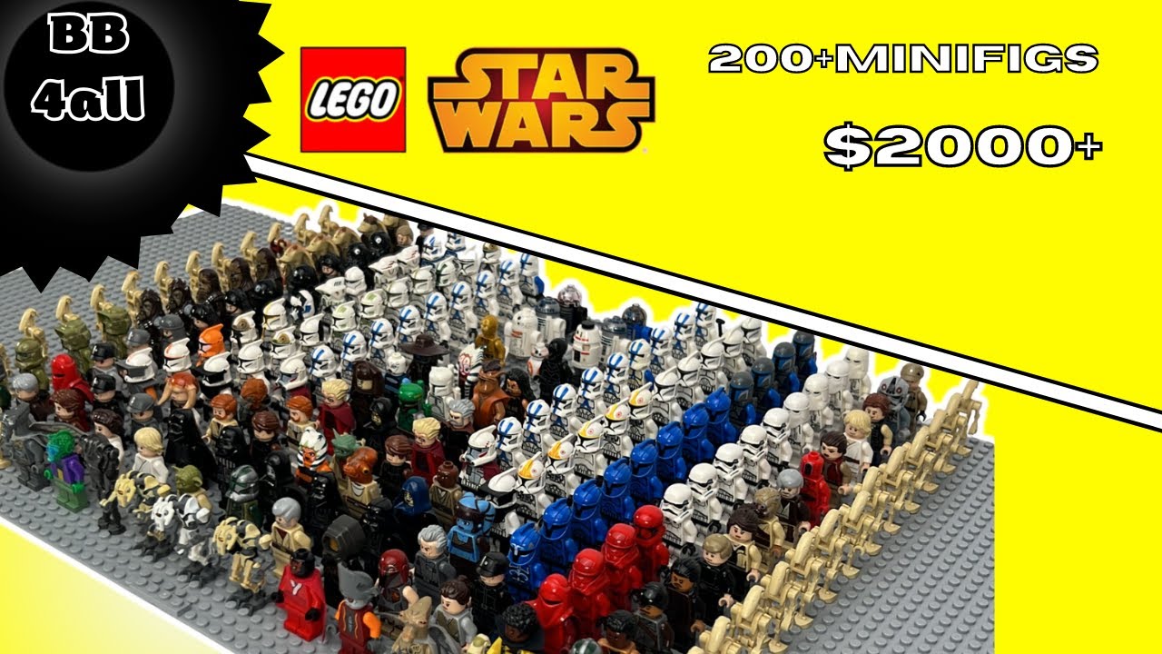 My Lego Star Wars Minifigure Collection (Worth $2000+) - YouTube