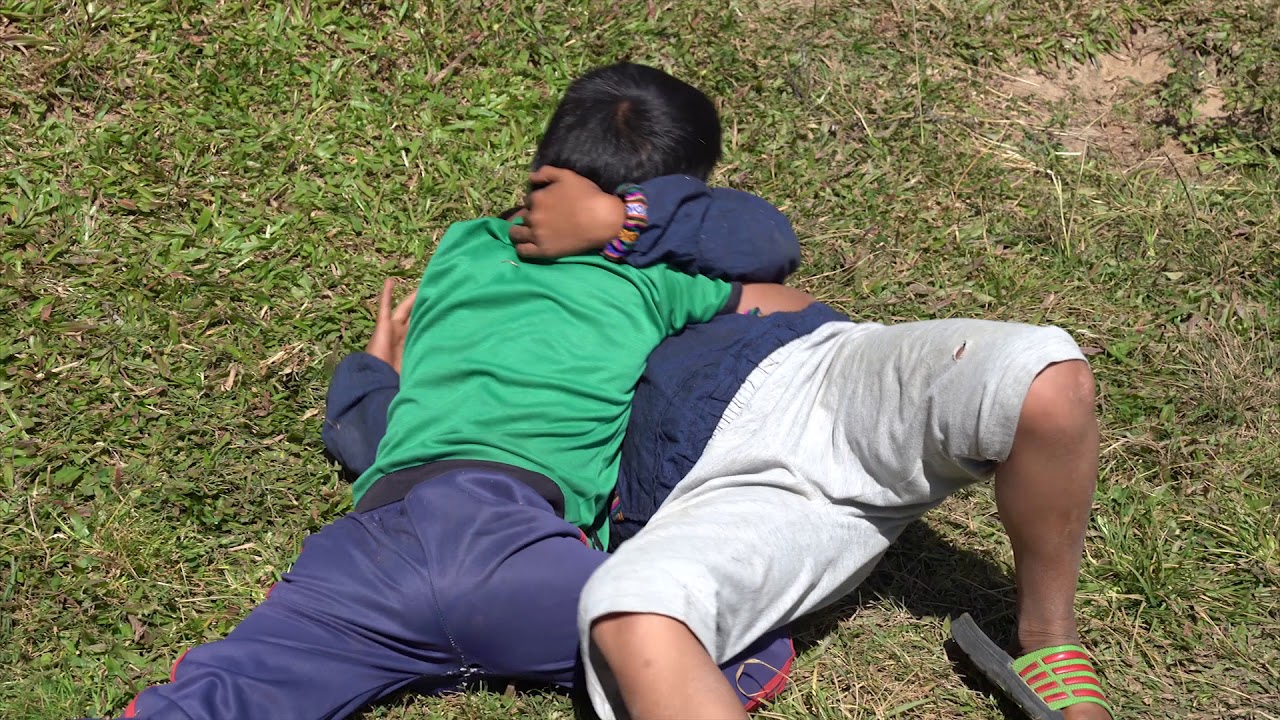 kids wrestling in village of Nepal . - YouTube
