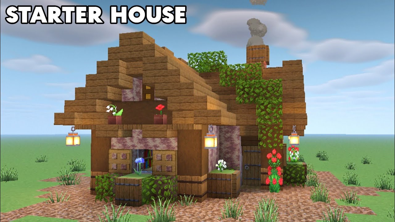 The PERFECT Starter House in Minecraft [Tutorial] - YouTube