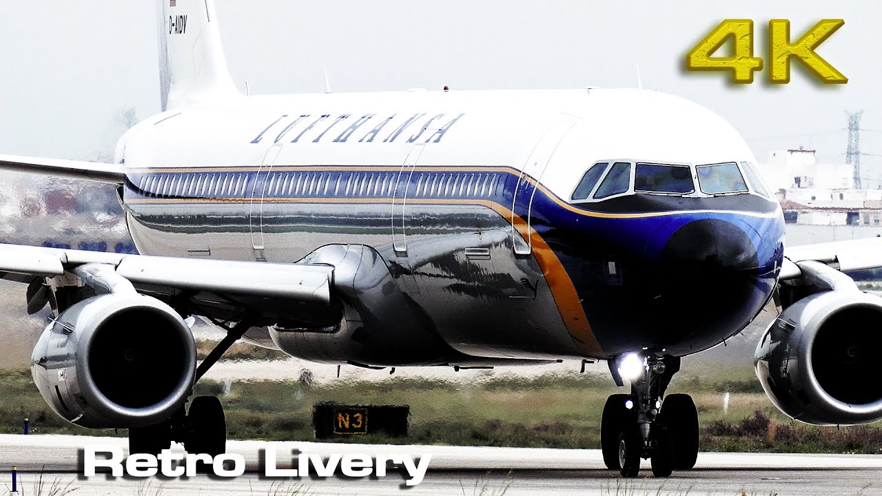 Airbus A321 Lufthansa Retro Livery [4K] - YouTube