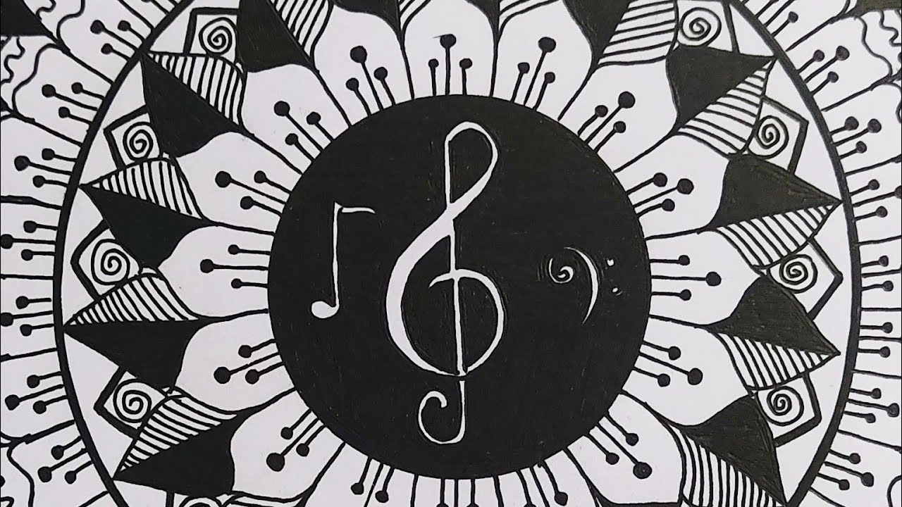 Music Mandala Art II #mandalaart - YouTube