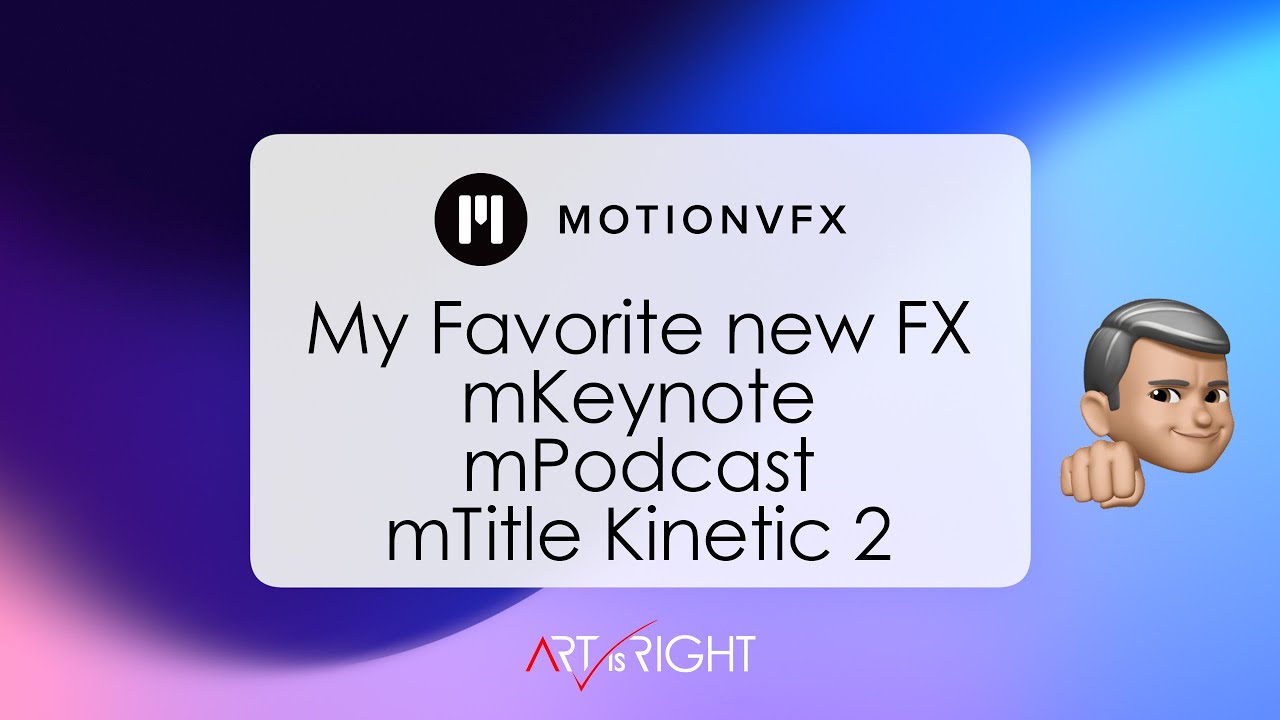 My Favorite New MotionVFX effects Walkthrough mKeynote, mPodcast, mTitle Kinetic 2 - YouTube