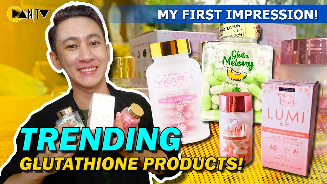 GLUTATHIONE PRODUCTS UNBOXING: Hikari, Gluta Melony, Lumi | My First ...