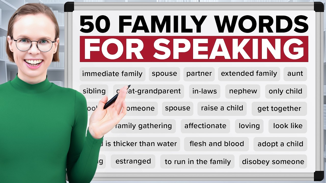 50 Words and Phrases to Talk about your Family - IELTS Speaking ...