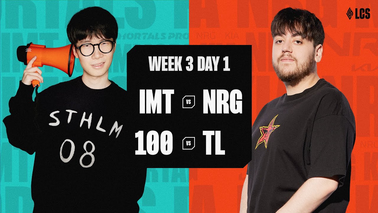 IMT vs NRG | 100 vs TL - 2024 LCS Summer Split - Week 3 Day 1 - YouTube