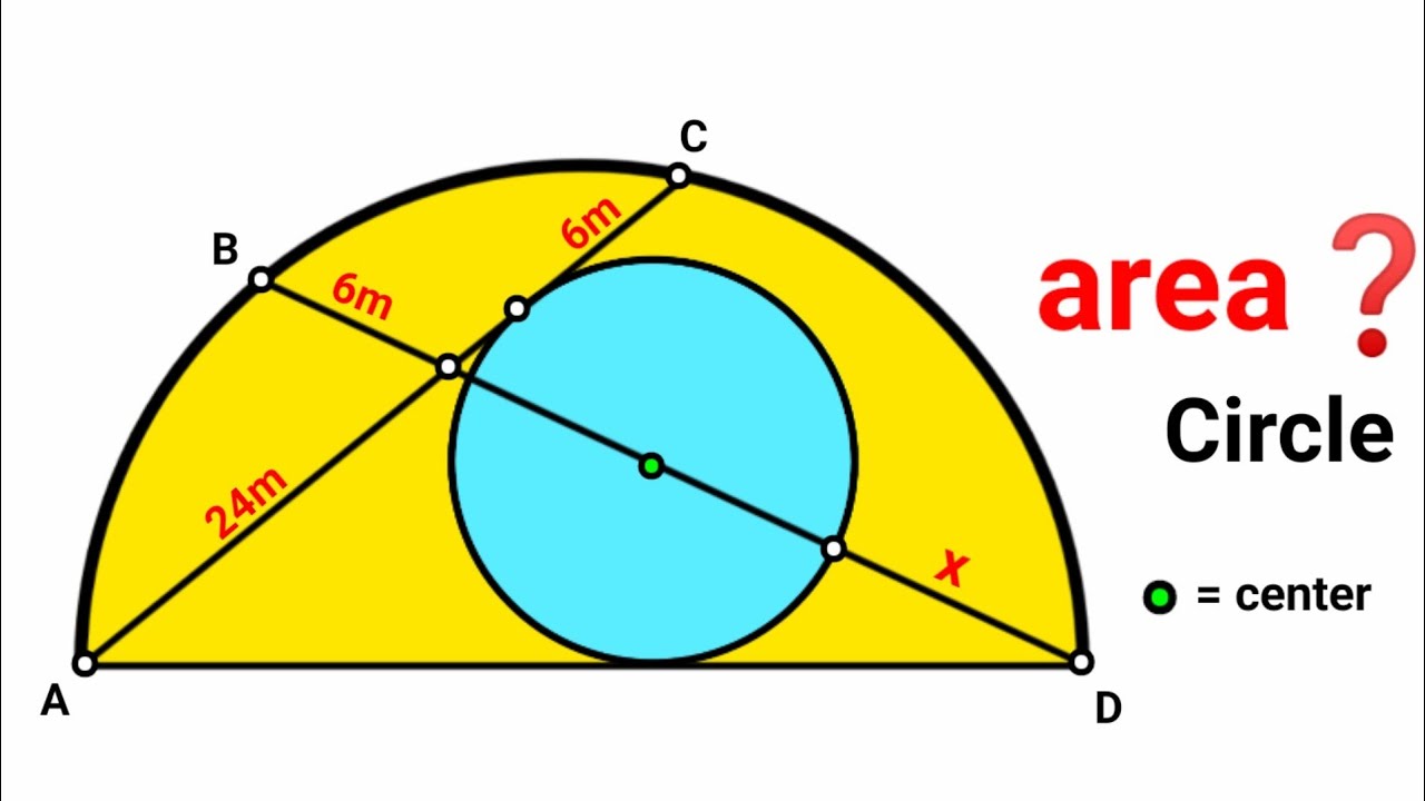 Can you find area of circle? | (Fun Geometry Problem) | #math #maths ...