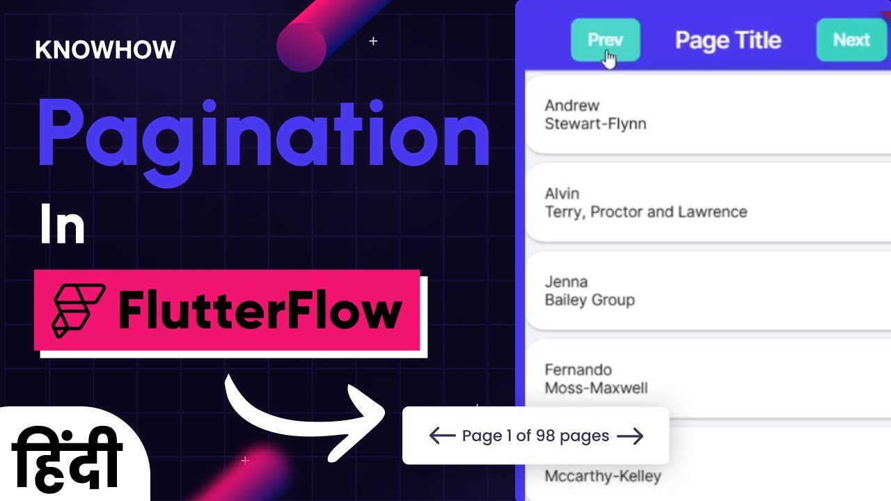 Pagination and its types in FlutterFlow | No Code Development - YouTube