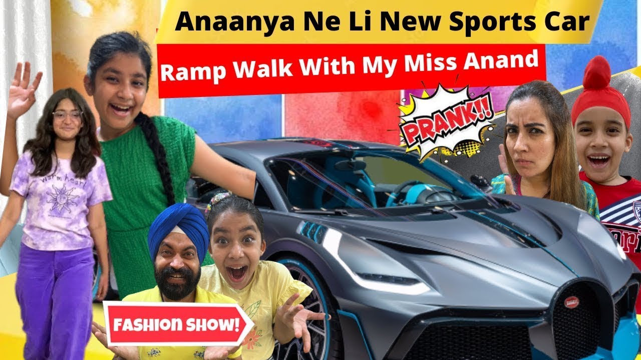 Anaanya Ne Li New Sports Car - Ramp Walk With My Miss Anand | RS 1313 ...