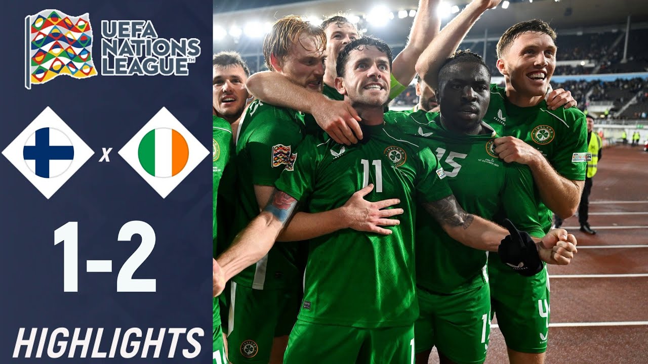 Finland vs Ireland 1-2 Highlights | UEFA Nations League 2024 - YouTube