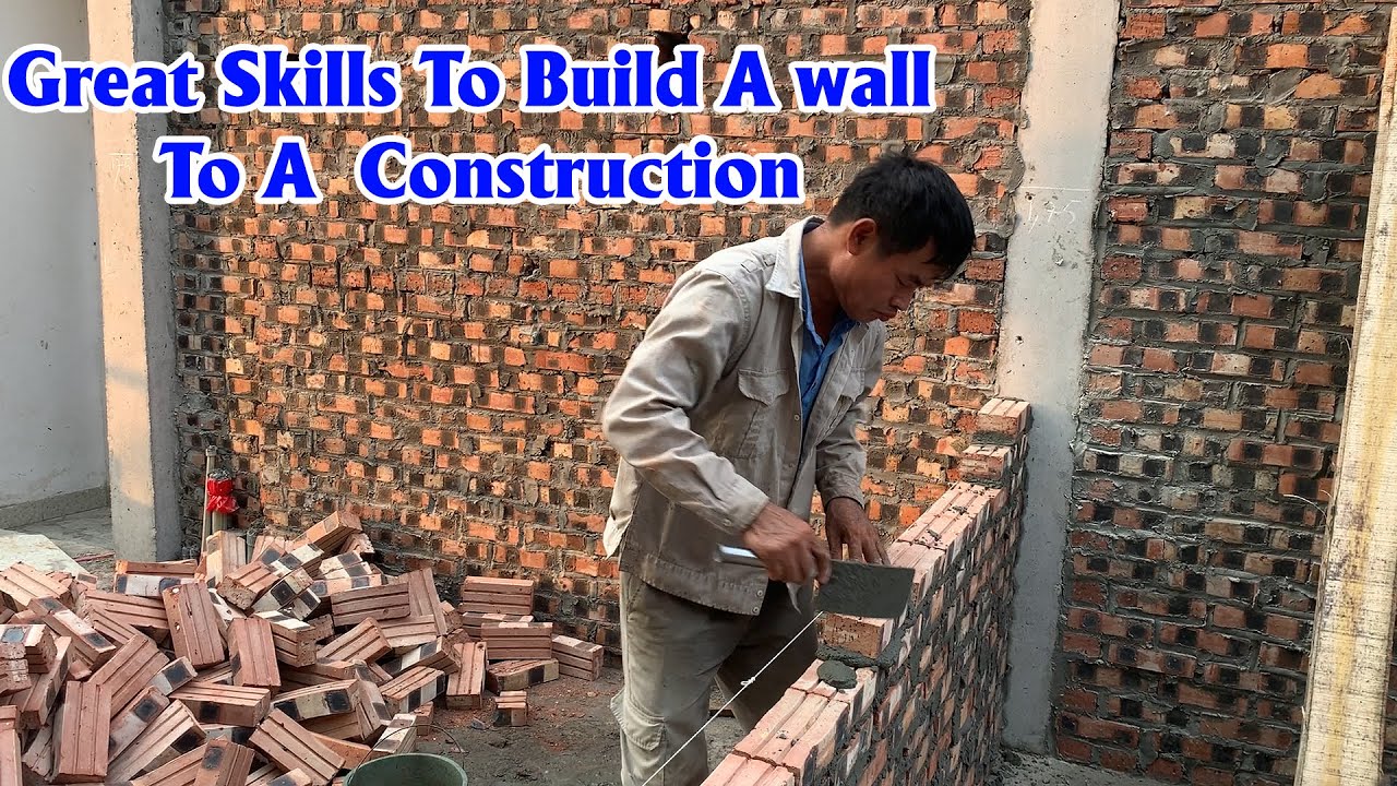 Great Skills To Build A Wall To A Country House Fast And Sure ...