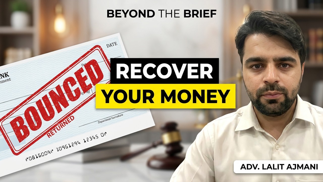 What to Do If Your Cheque Bounces? Legal Steps Explained | Adv. Lalit ...
