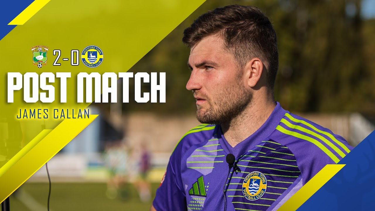 Post Match | James Callan | Aylesbury United 2-0 Hertford Town | Saturday 14th September - YouTube