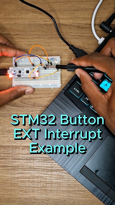 STM32 Button External Interrupt LED toggle example. #stm32 #arduino #electronics - YouTube