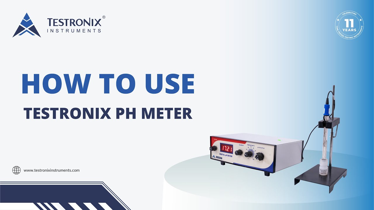 How to Use Testronix PH Meter - YouTube