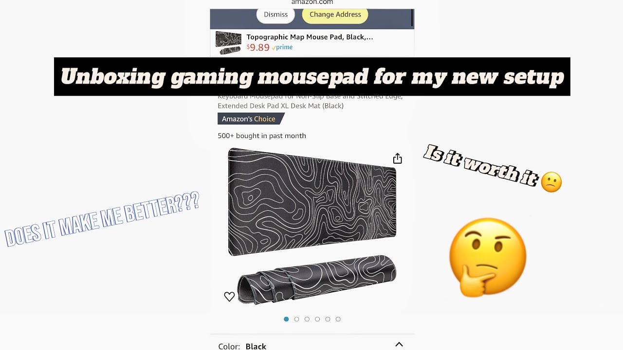 I unboxed my first gaming mouse pad 👍 - YouTube