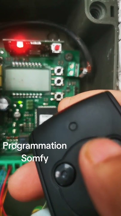 Somfy programmation télécommande remote control - YouTube